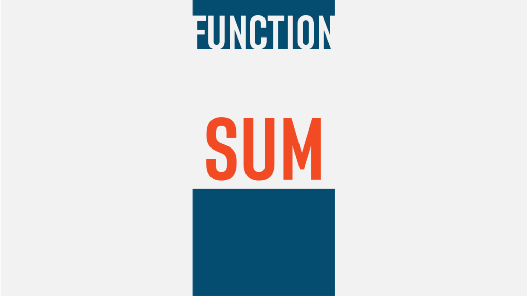 ฟังก์ชัน SUM สำหรับการรวมหรือการบวก - Def Excel