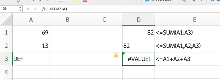 ฟังก์ชัน SUM สำหรับการรวมหรือการบวก - Def Excel