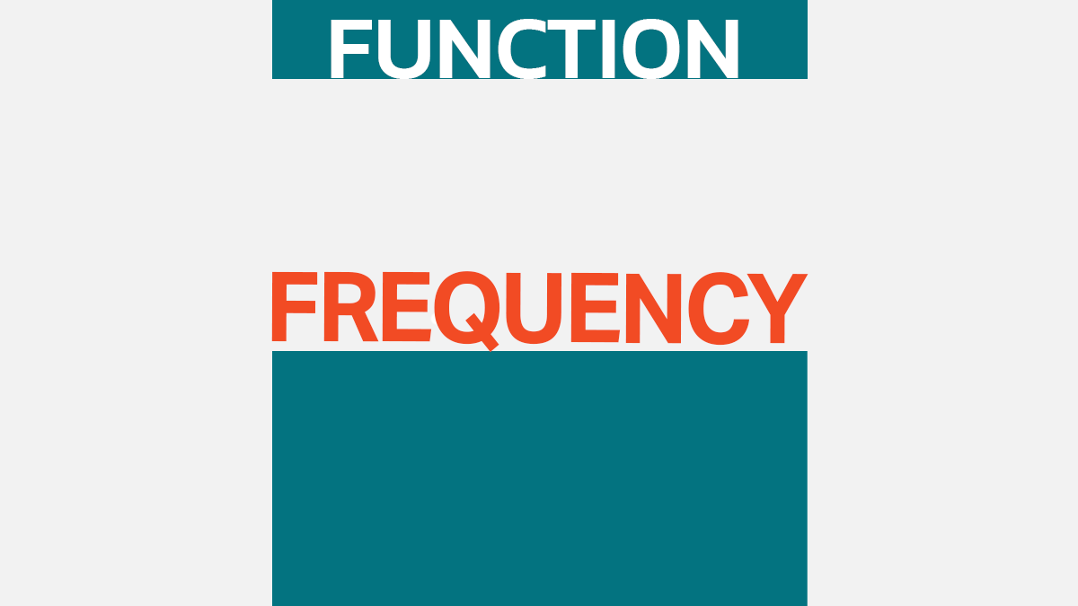 FREQUENCY Function Def Excel