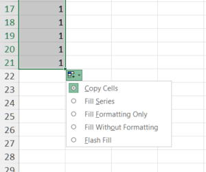AutoFill - Def Excel