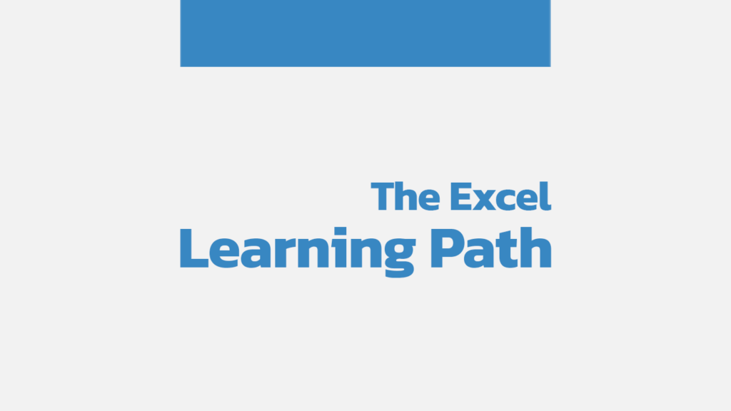 The Excel Learning Path - Def Excel